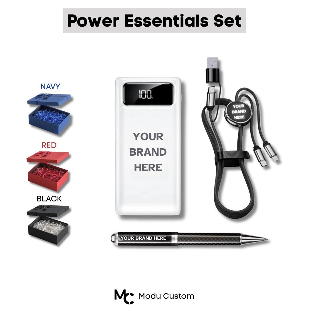 Custom Logo Corporate Gift Set | Corporate Gift Box | Custom Powerbank ...