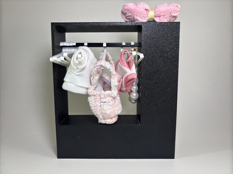 Miniature Clothing Rack for Labubu Collectibles – Stylish 3d-printed ...
