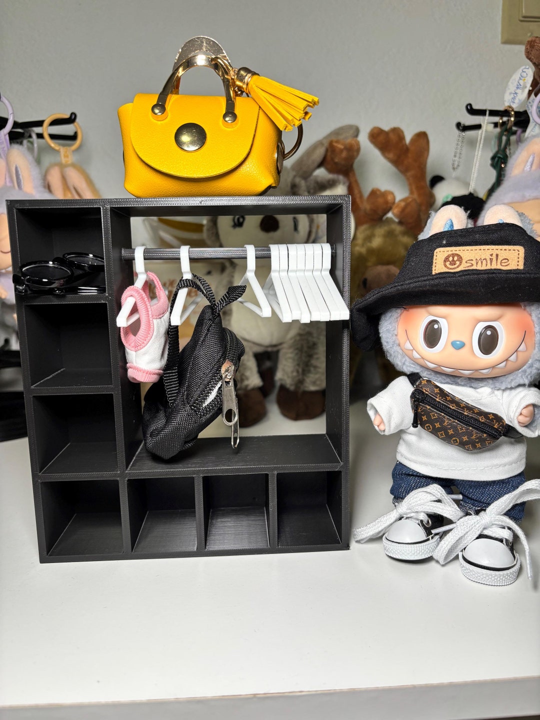 Labubu Clothing Rack With Hangers - Etsy