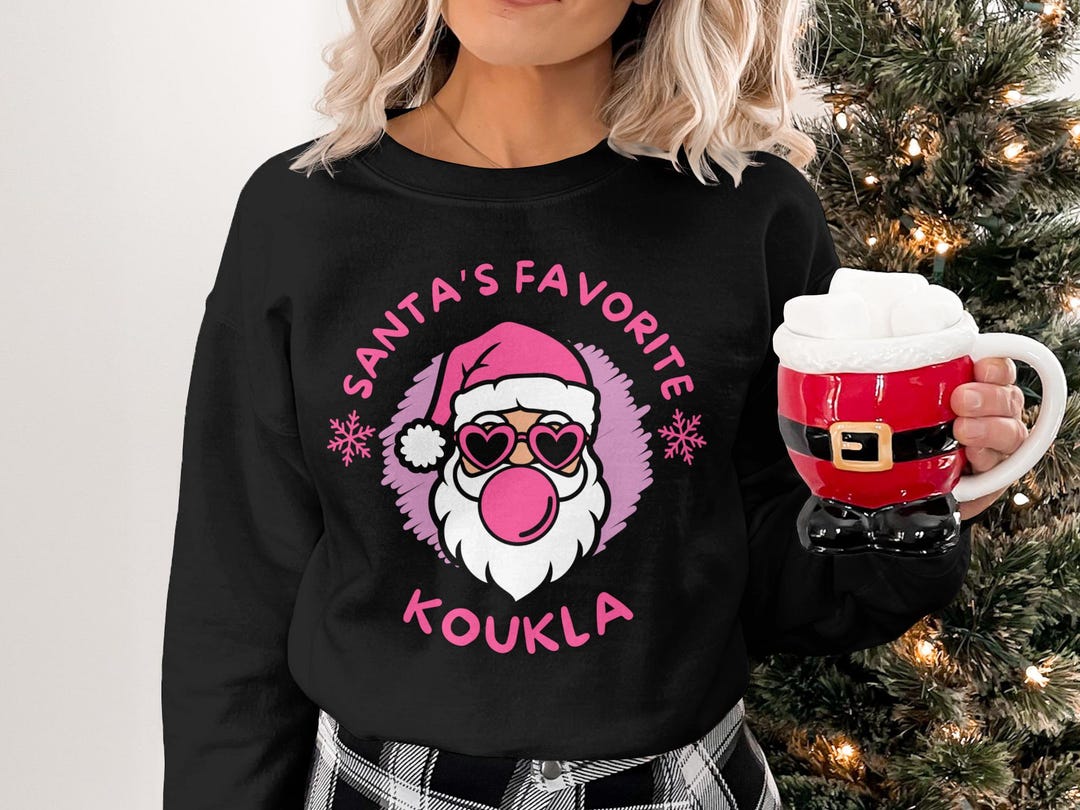Santa’s Favorite Koukla Greek Christmas Shirt - Etsy Australia