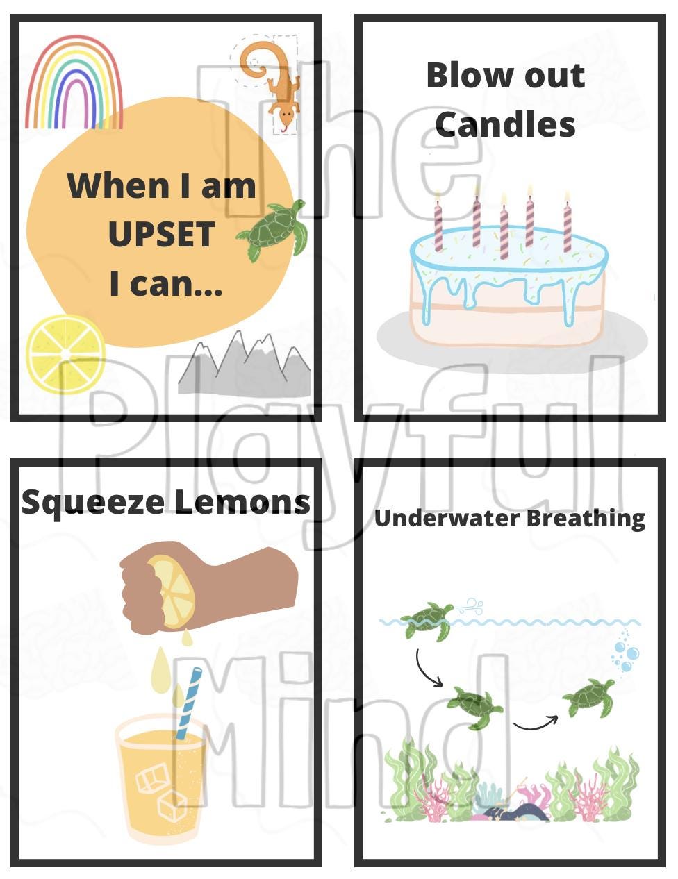 Coping Skill Flashcards for Kids | Emotional Regulation Cards ...