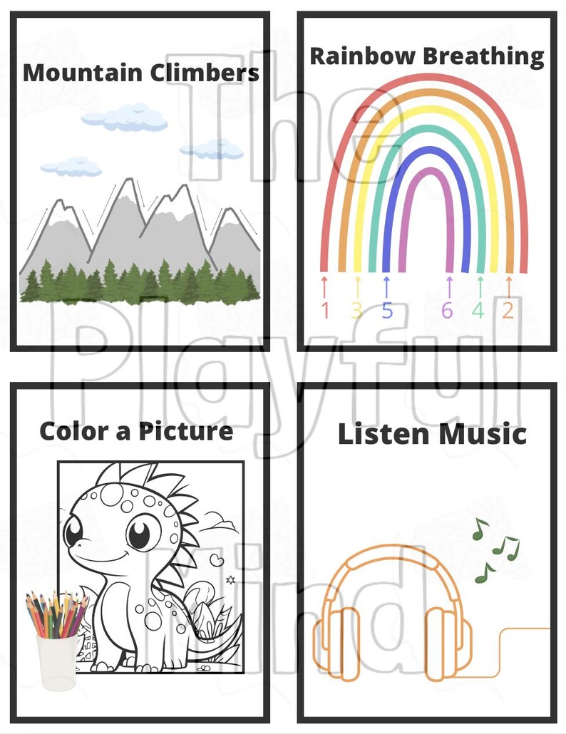 Coping Skill Flashcards for Kids | Emotional Regulation Cards ...