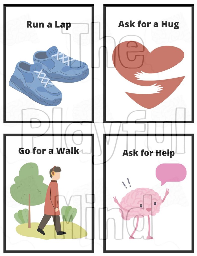 Coping Skill Flashcards for Kids | Emotional Regulation Cards ...