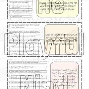 Boundaries Activity for Children - Social Emotional Learning Tool - Etsy