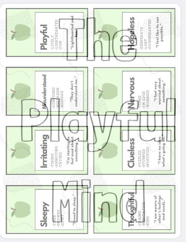 Feelings Association Game for Social-emotional Learning - Social ...