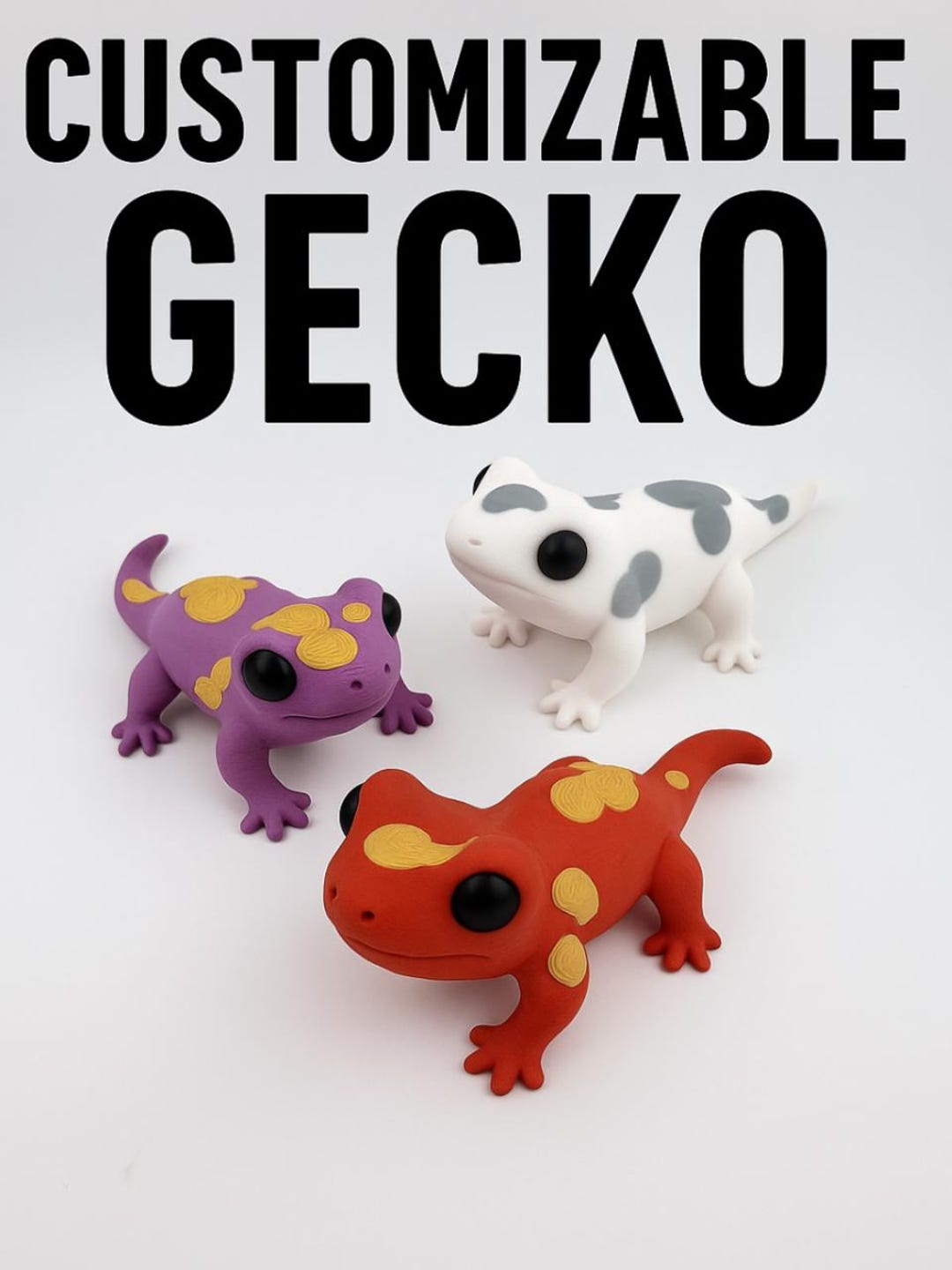 3D Printed Mini Gecko - Fun Mini Gecko - Etsy