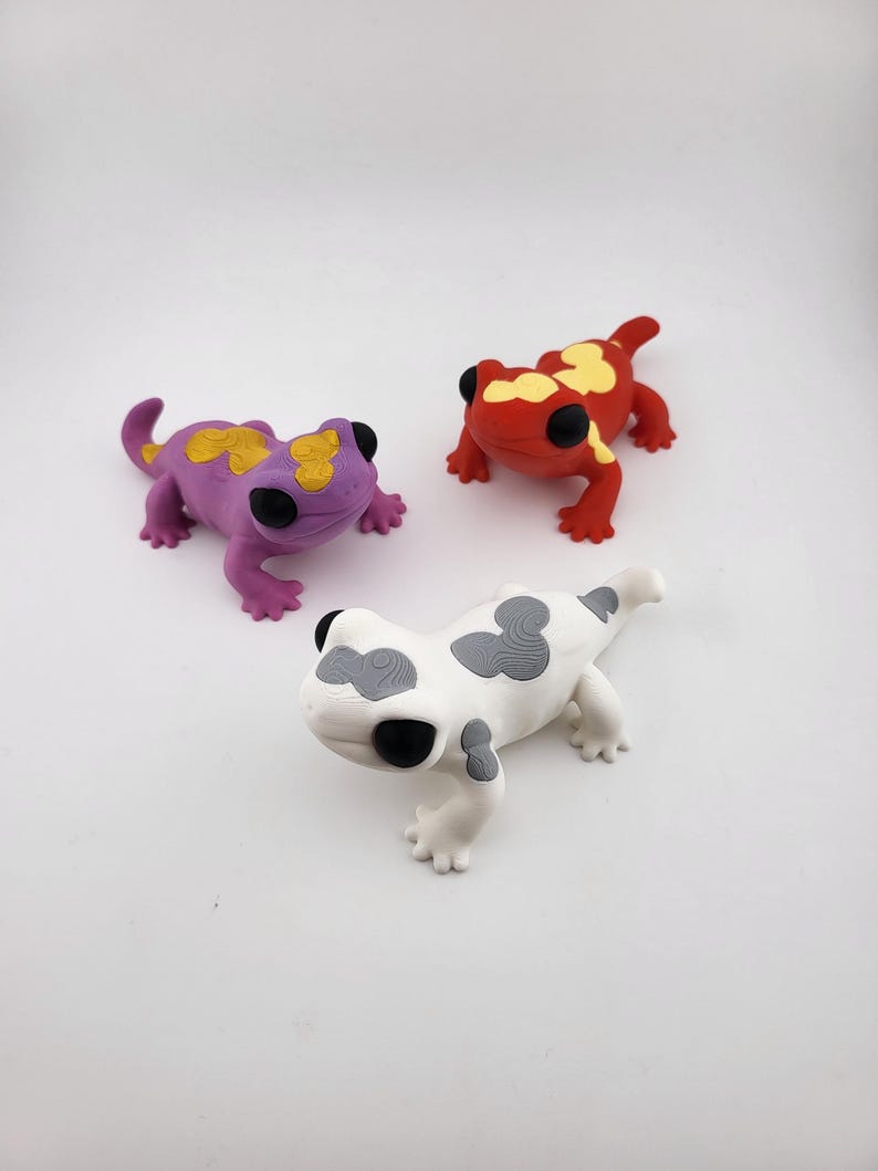 3D Printed Mini Gecko - Fun Mini Gecko - Etsy