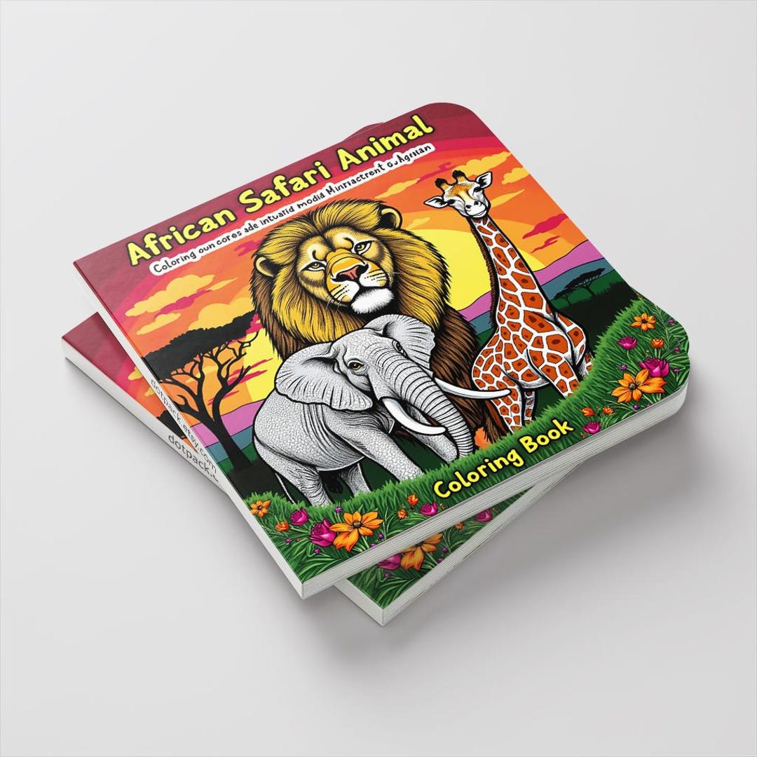 African Safari Animals Coloring Book: Coloring Book for Kids Safari ...