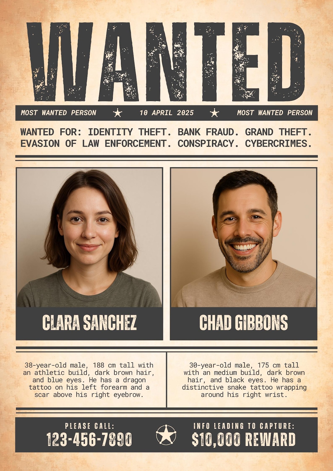 Personalized Wanted Poster Template – Edit Online With Canva – Funny ...