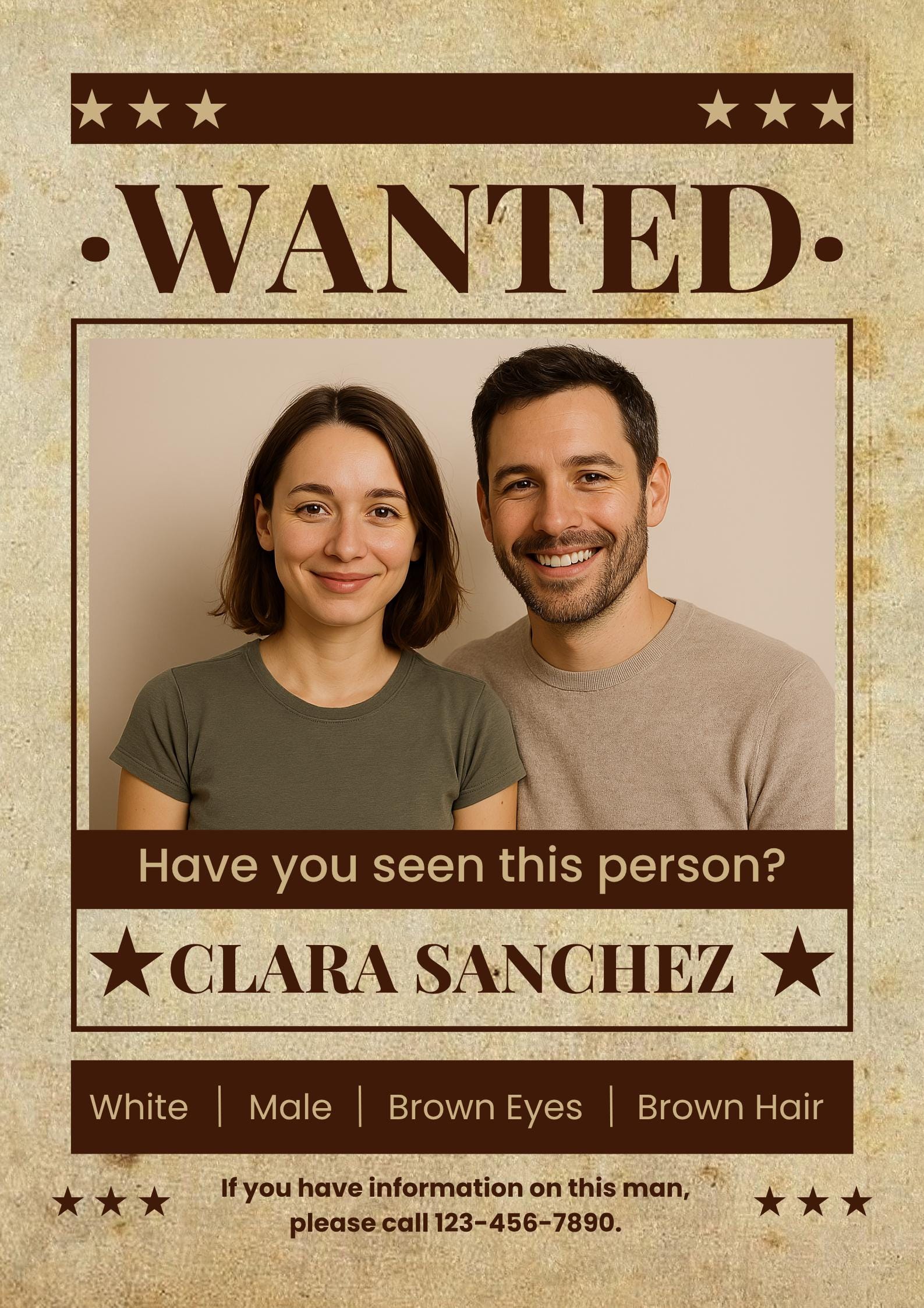 Personalized Wanted Poster Template – Edit Online With Canva – Funny ...