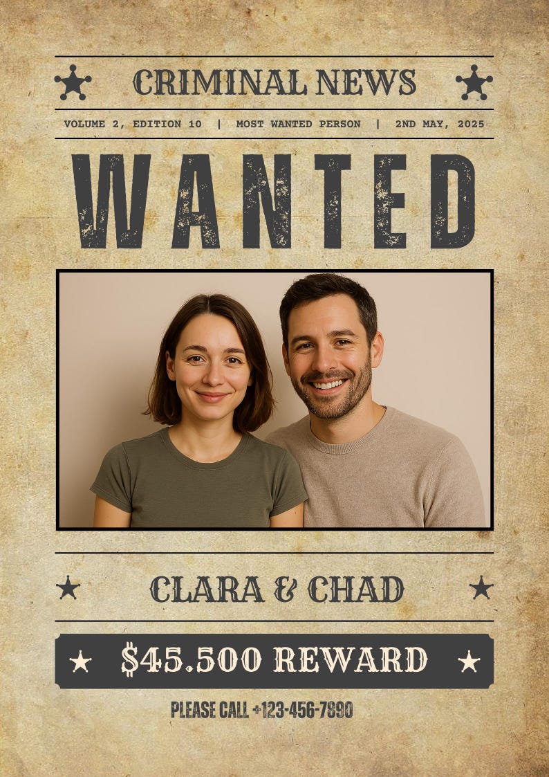 Personalized Wanted Poster Template – Edit Online With Canva – Funny ...