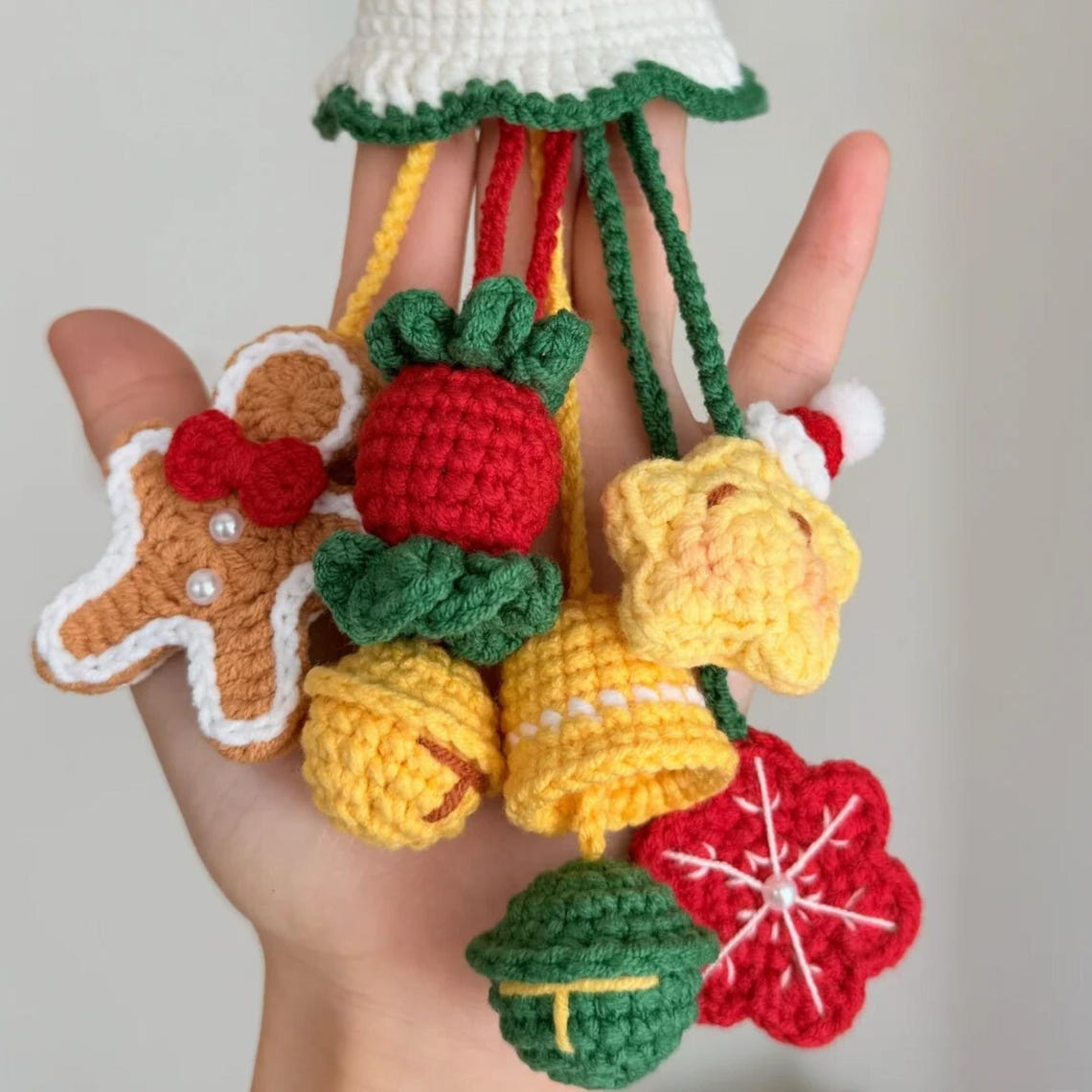 Christmas Wind Chimes Crochet, Wind Chimes Crochet Pattern, Christmas ...