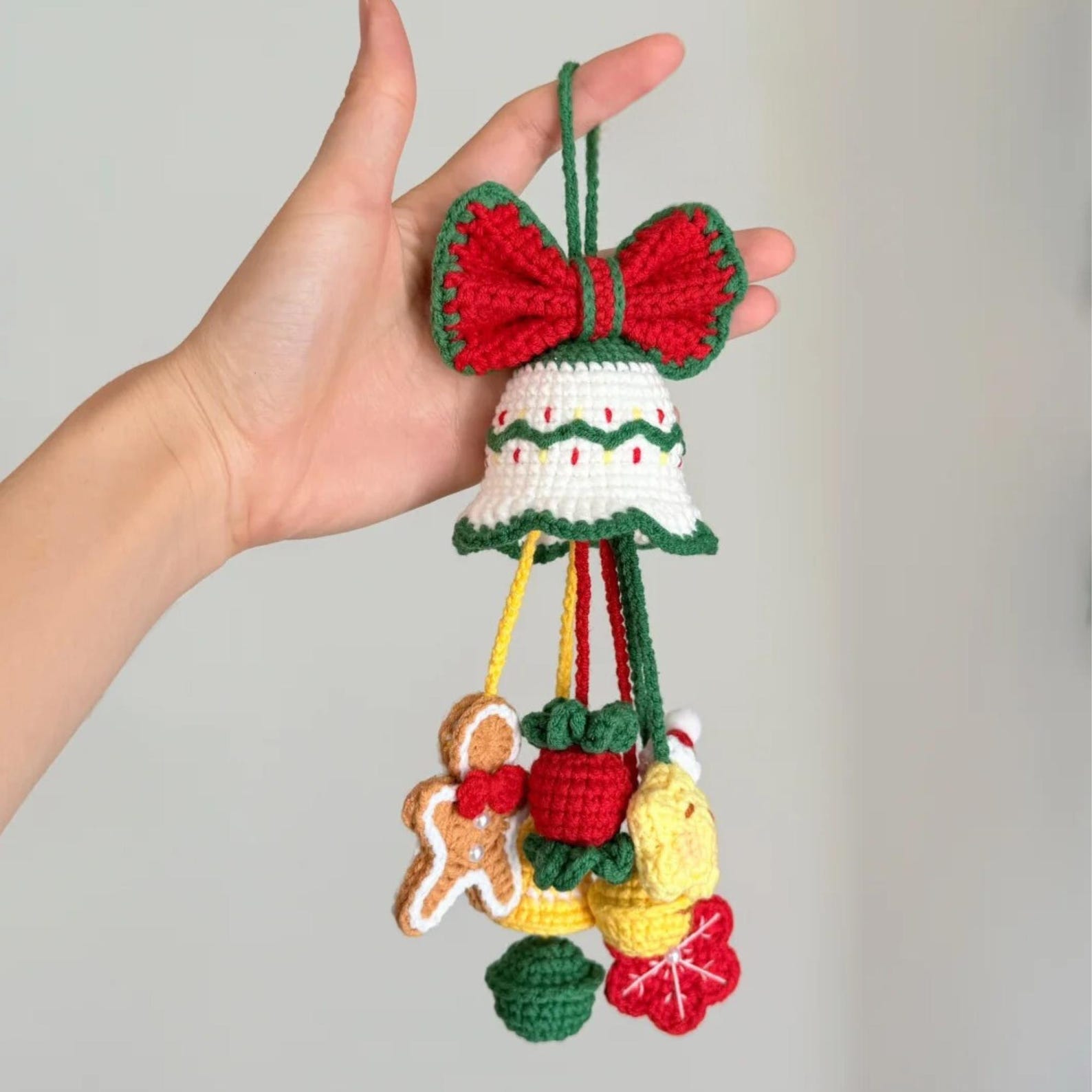 Christmas Wind Chimes Crochet, Wind Chimes Crochet Pattern, Christmas ...