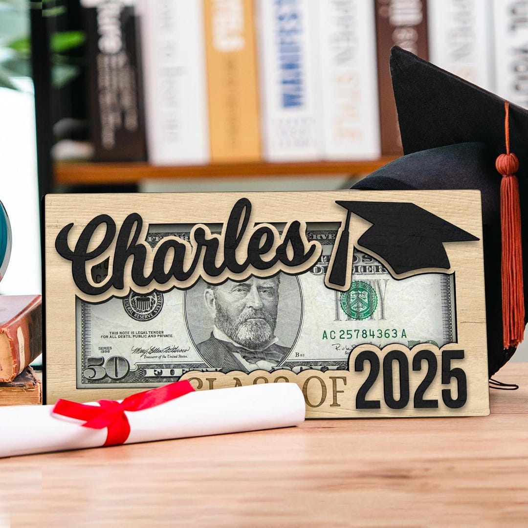 Graduation Money Holder Personalized, Graduation Gift, Class of 2025 ...