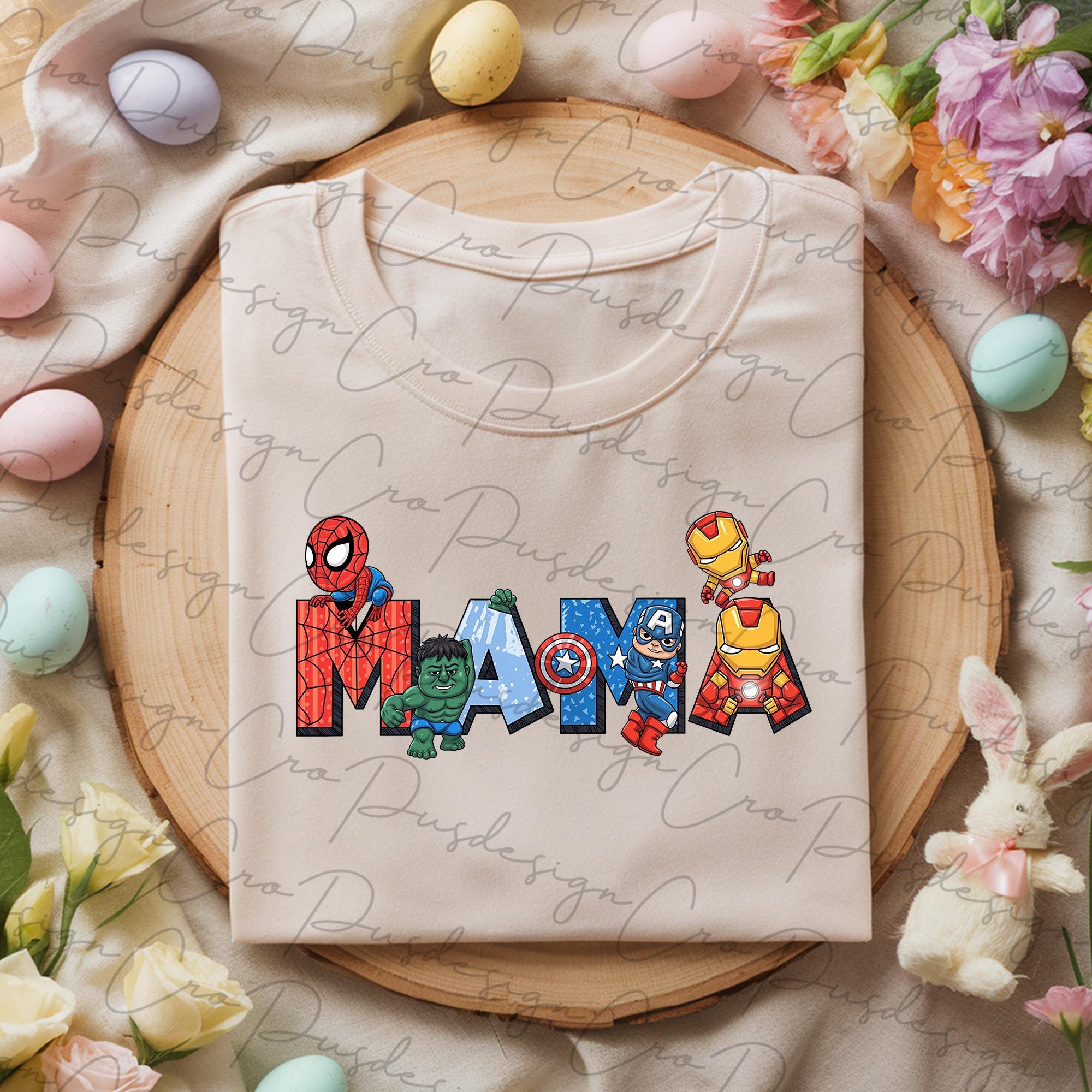 Superhero Mama PNG, Spiderman Hulk Captain America Ironman, Cute Marvel ...