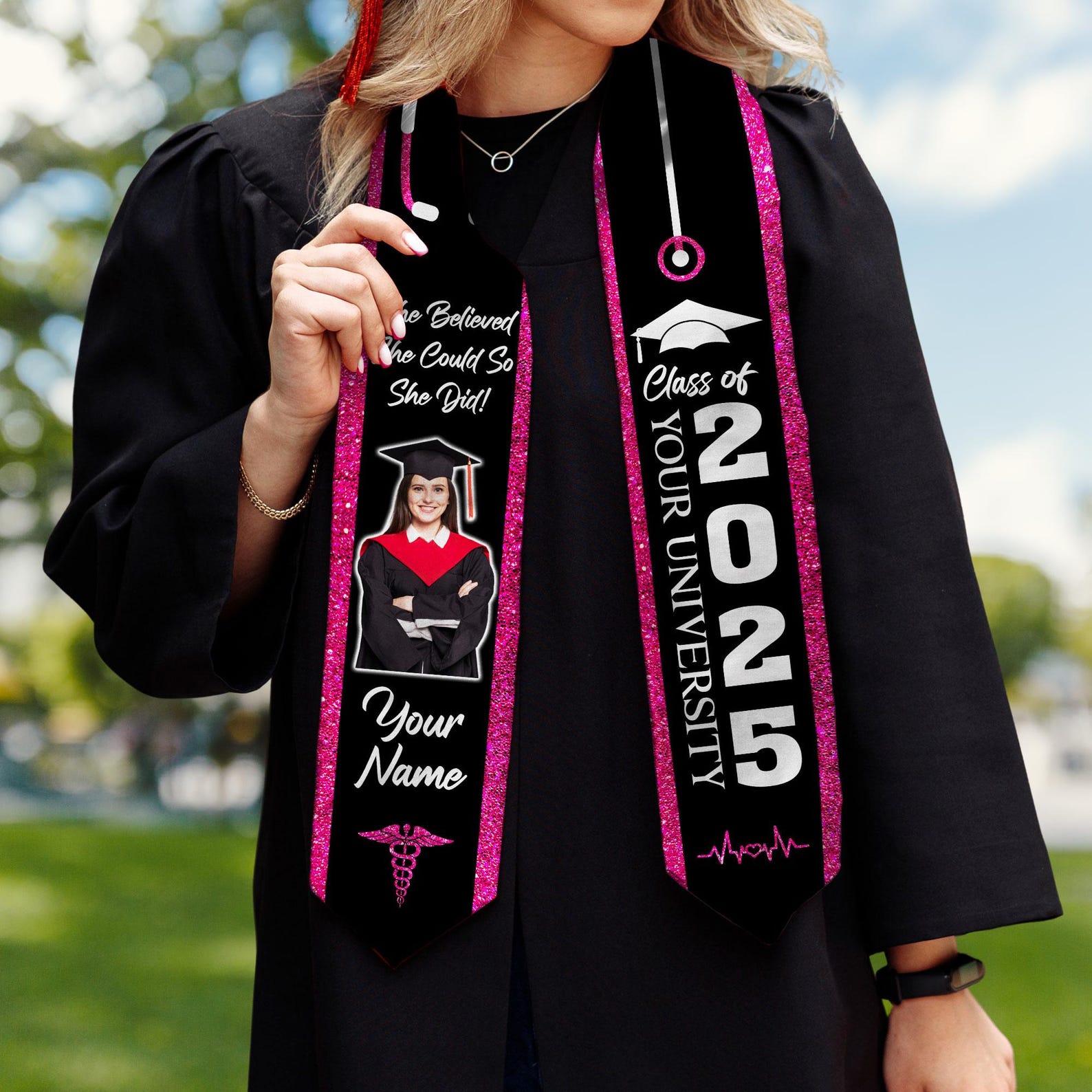 RN Nursing Stole Graduation, Nursing Stole Graduation Custom, Nursing ...