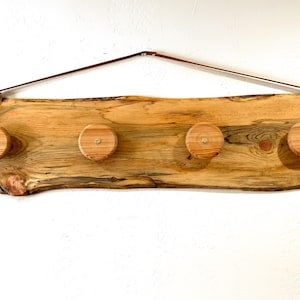 Rustic Handmade Wooden Hat Rack for Entryway - Etsy