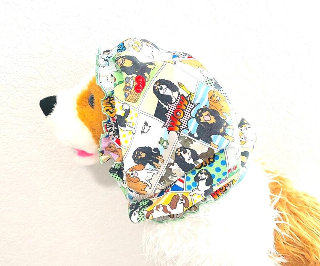 Comic Cavalier King Charles Snood: Long Ear Dog Mealtime Bib - Etsy