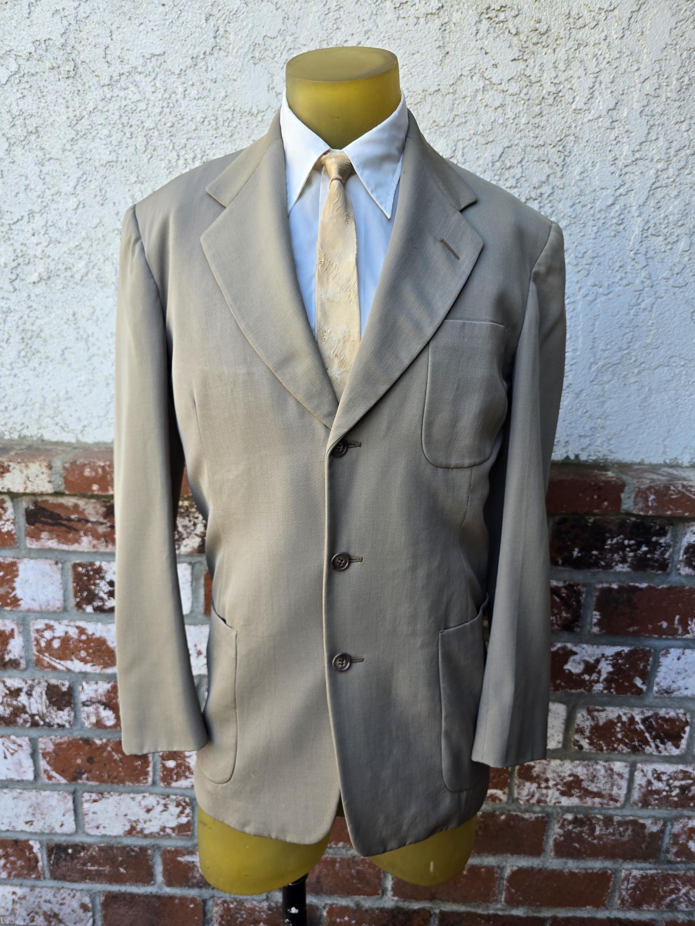 Vintage 1950s Sakowitz Bros Gabardine Sportcoat - Etsy