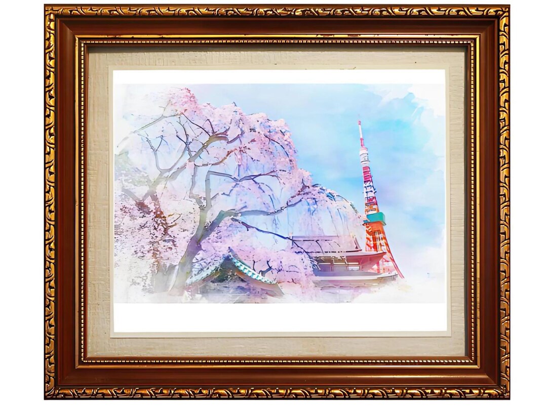 Jigsaw Puzzle Tokyo Tower Cherry Blossom 500/1000-piece, Japanese ...