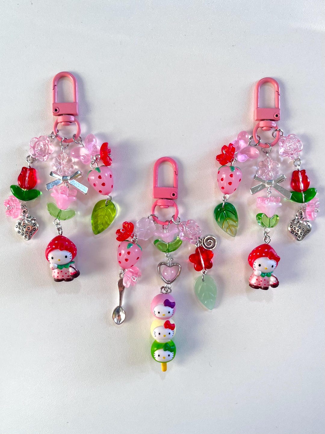 Handmade Sanrio Hello Kitty Keychains - Etsy