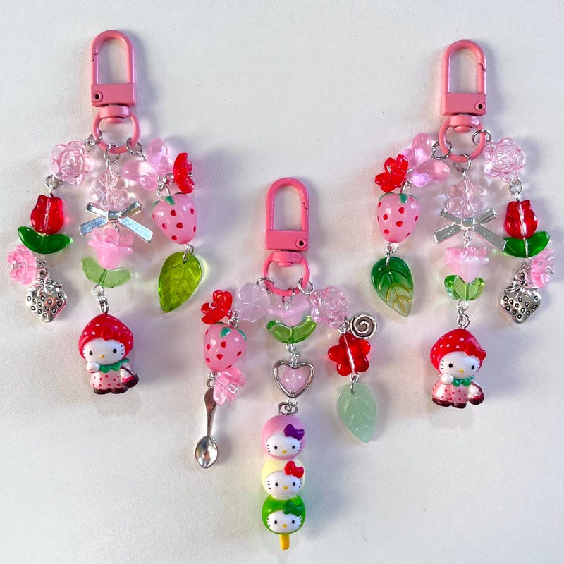Hello Kittys Key Chain - Etsy