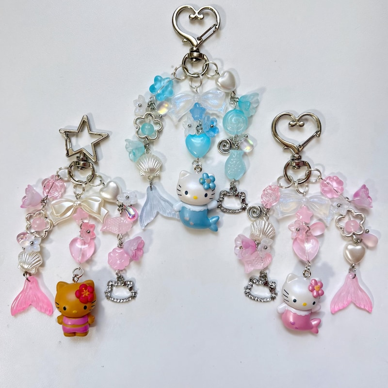 Hello Kittys Key Chain - Etsy