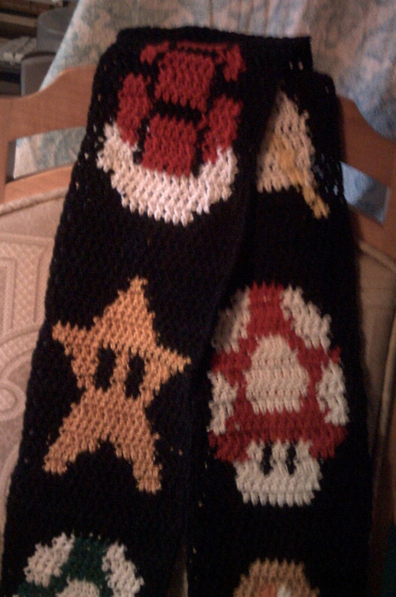 Super-size Mario-themed Scarf - Made to Order Slot - Etsy