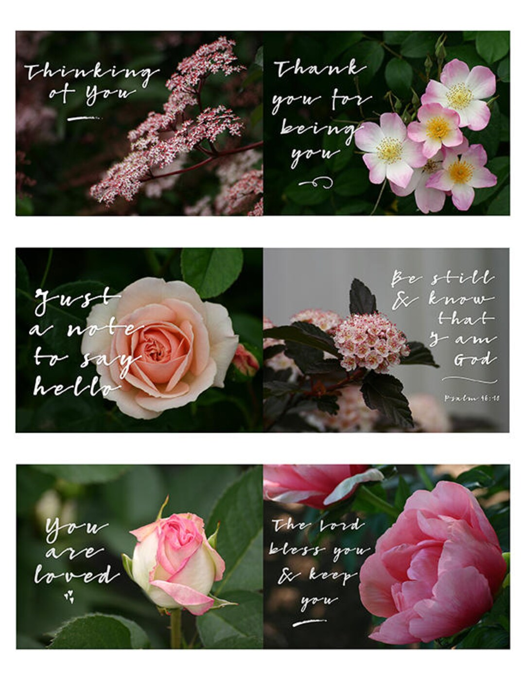 Printable Floral Journal Cards Inspirational Quote Bible - Etsy