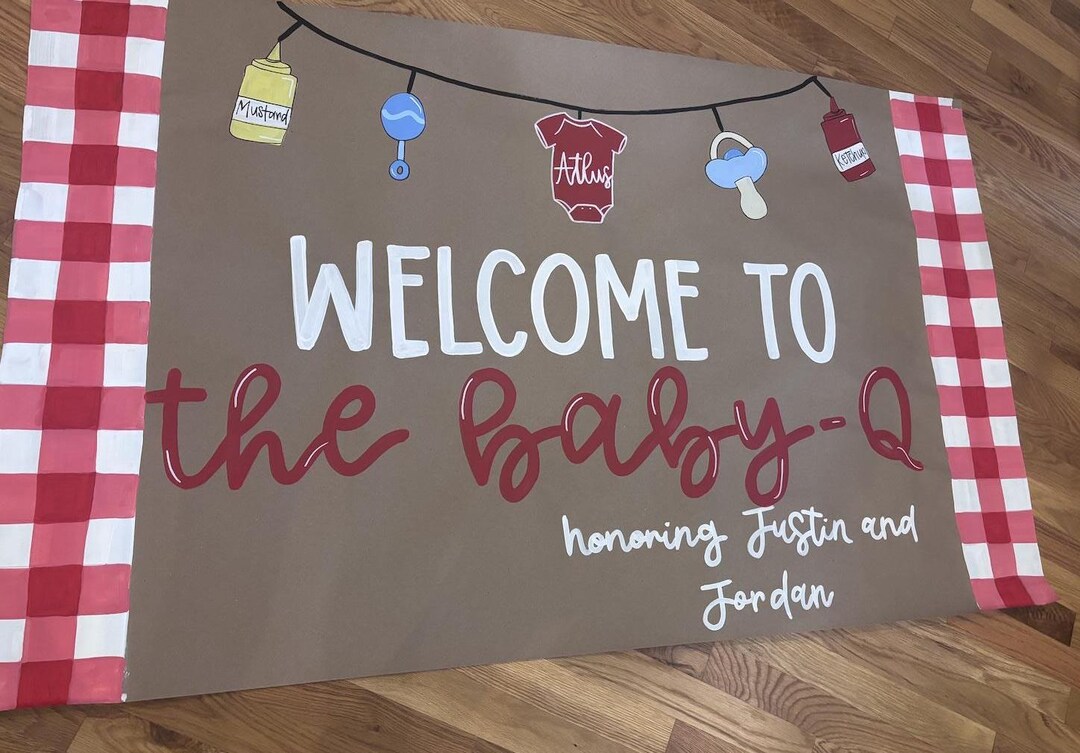 Baby-q Baby Shower Banner - Etsy