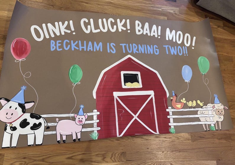 Oink, Baa, Cluck, Moo - Etsy