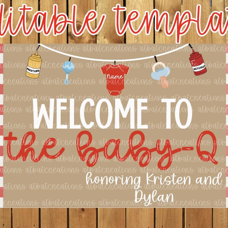 Baby Q Themed Decorations - Etsy