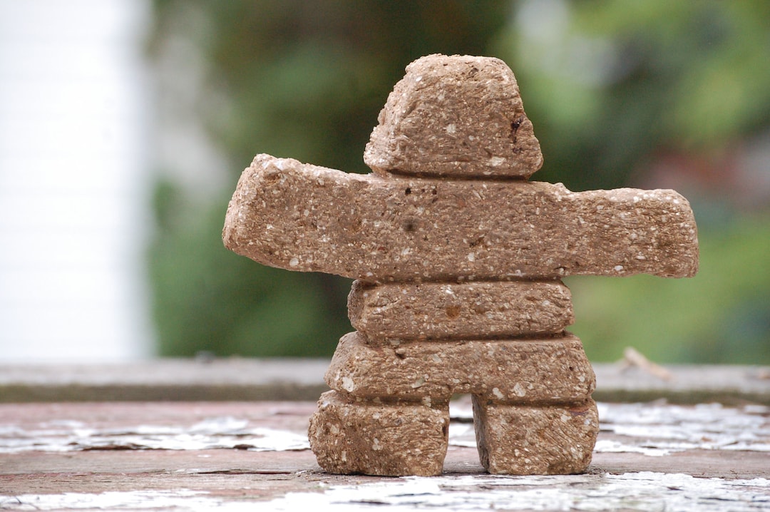 Inukshuk lil' Nook 6 Tall Sandstone Color Hypertufa Inuit Inukshuk ...