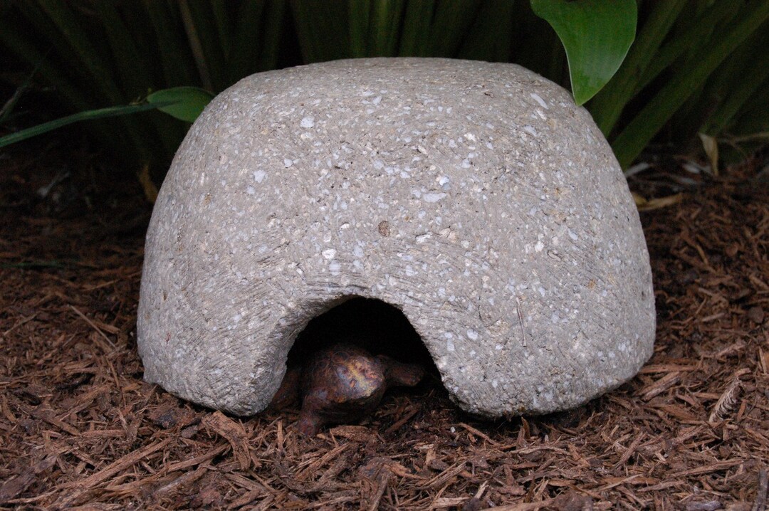 Hypertufa Toad House | 10"w X 5.5"h | Frog House | Outdoor Garden Decor ...
