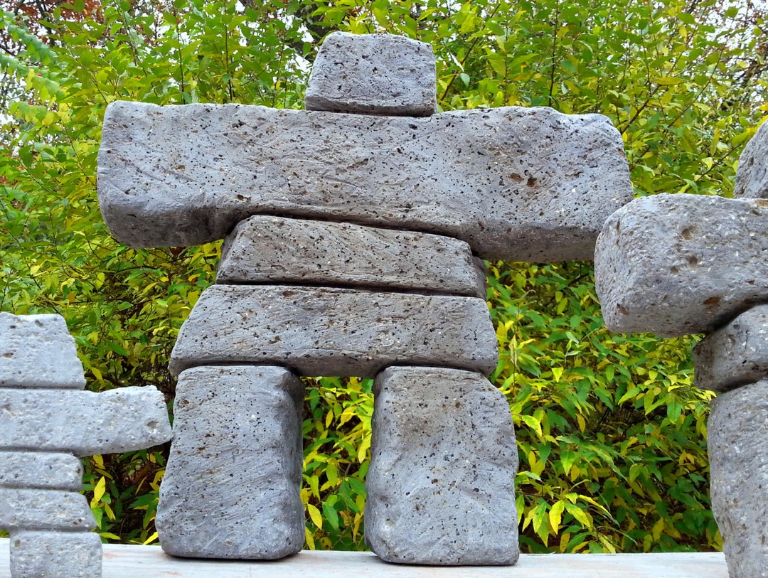 Hypertufa Inukshuk | "tor" 18" Tall (slate) | Lightweight Concrete ...