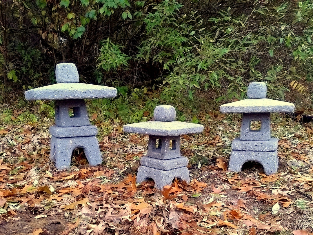 Garden Lantern, (slate), Hypertufa Sculpture, Lightweight Concrete ...