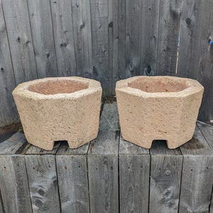 SECONDS SALE / CLEARANCE Hypertufa Octagon Planters Lightweight ...