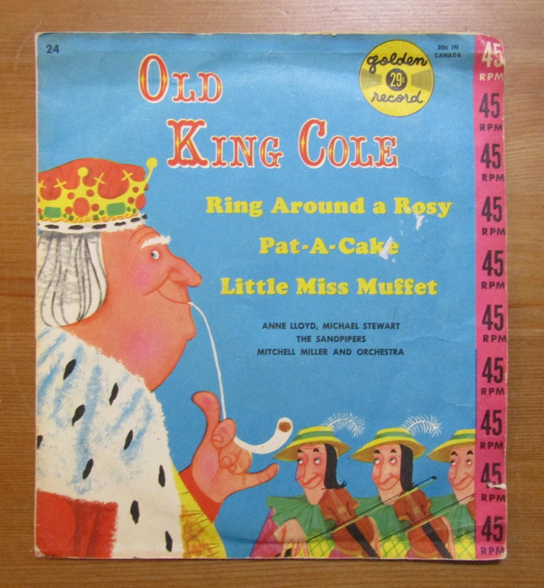 Old King Cole 45 RPM With Paper Cover - Etsy