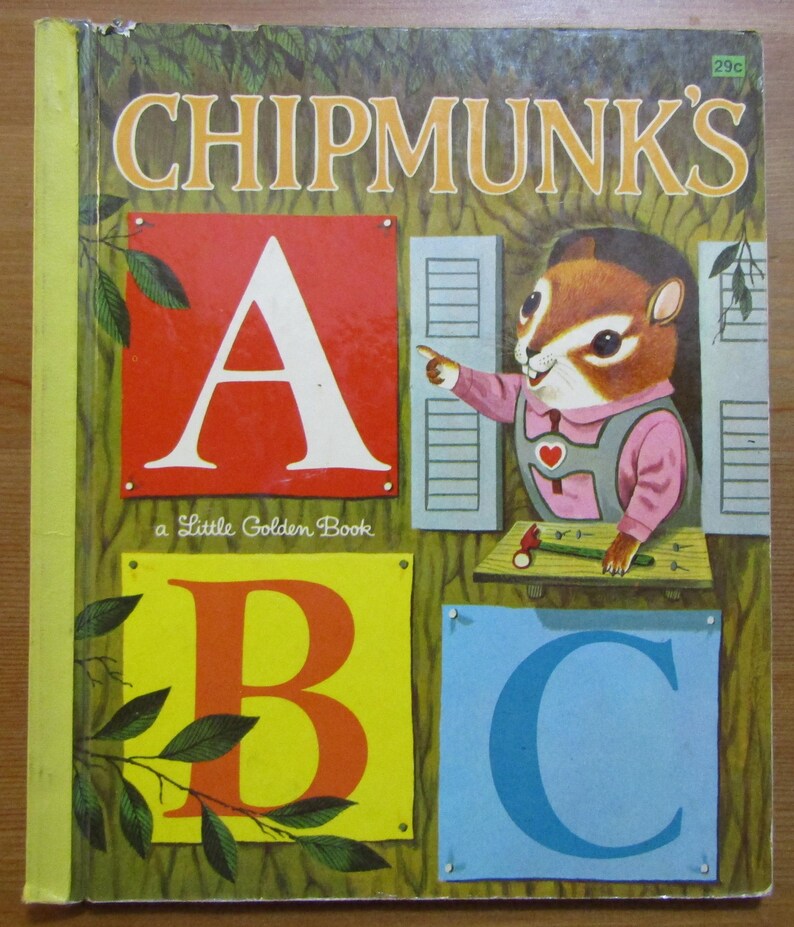 Chipmunk's A B C - Etsy