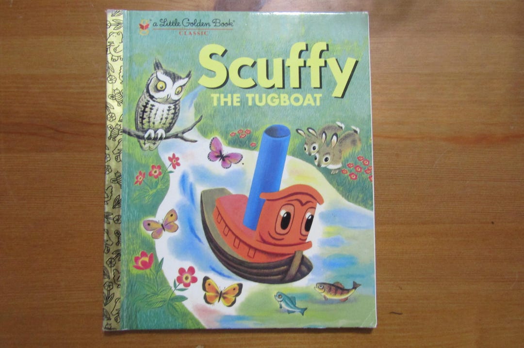 Scuffy the Tugboat- 1983 Little Golden Book - Etsy