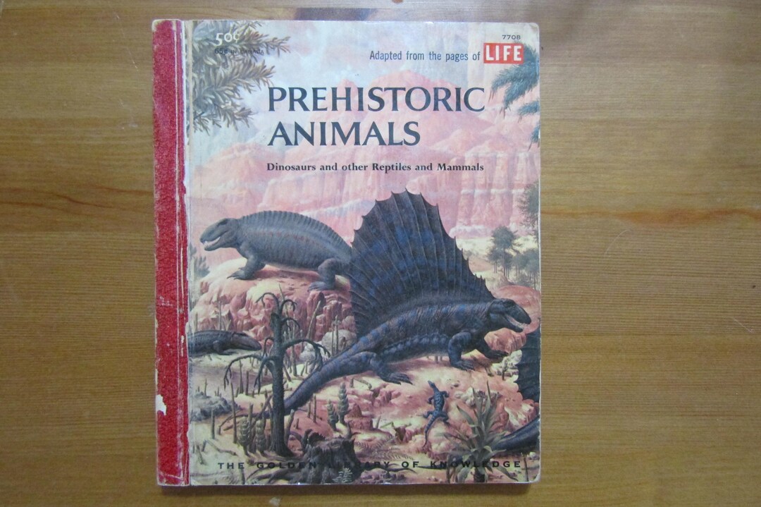 Prehistoric Animals the Golden Library of Knowledge - Etsy