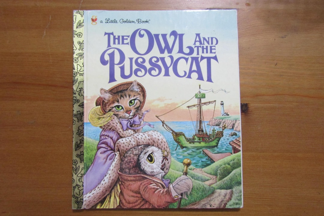 The Owl and the Pussycat -1982 Little Golden Book - Etsy