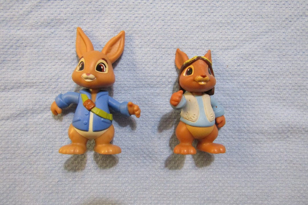 Peter Rabbit and Benjamin Bunny Plastic Action Figures- Nick Jr. - Etsy