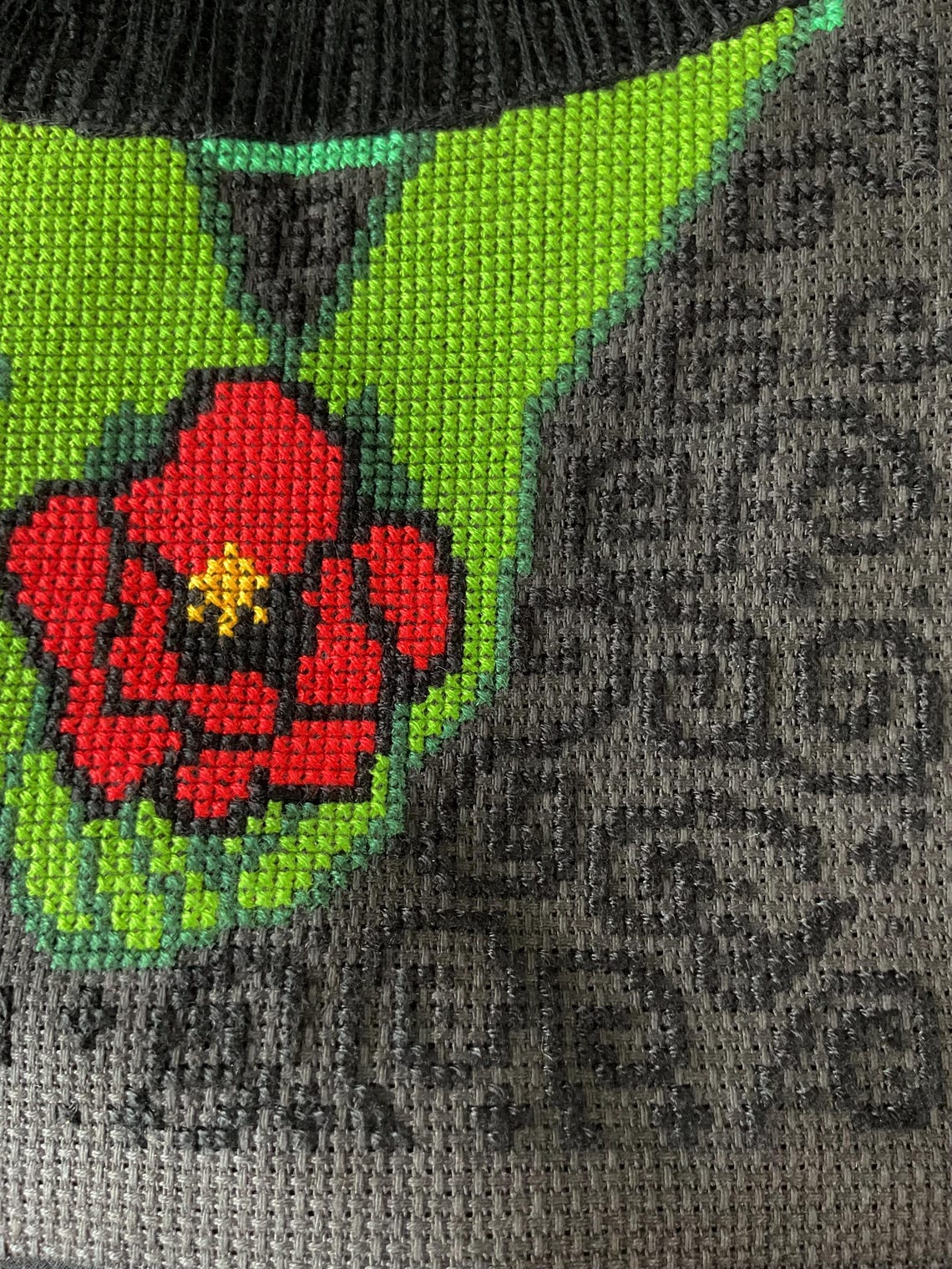 Wicked Elphaba Cross Stitch Pattern: Emerald City Poppy (PDF Pattern ...