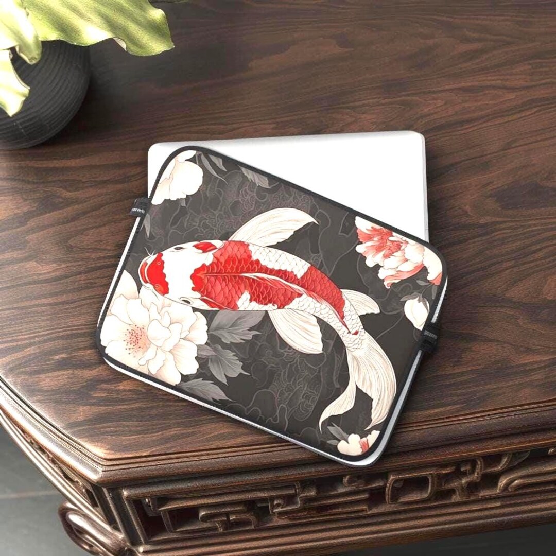 Japanese Koi Fish Laptop Sleeve – Elegant, Durable Design for 13" to 15 ...