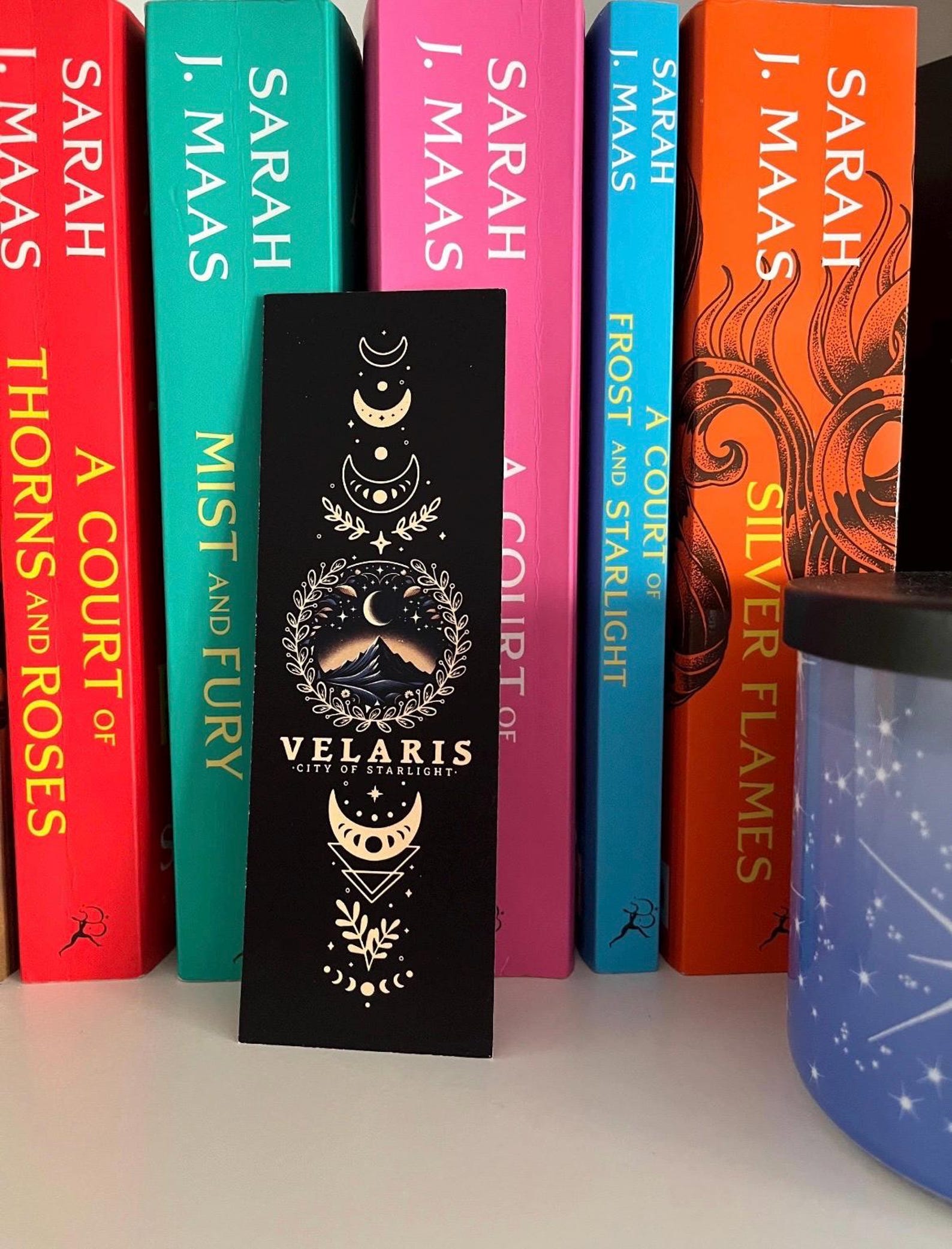 Velaris Moon Phase Bookmark: ACOTAR SJM Cardstock Bookmark - Etsy