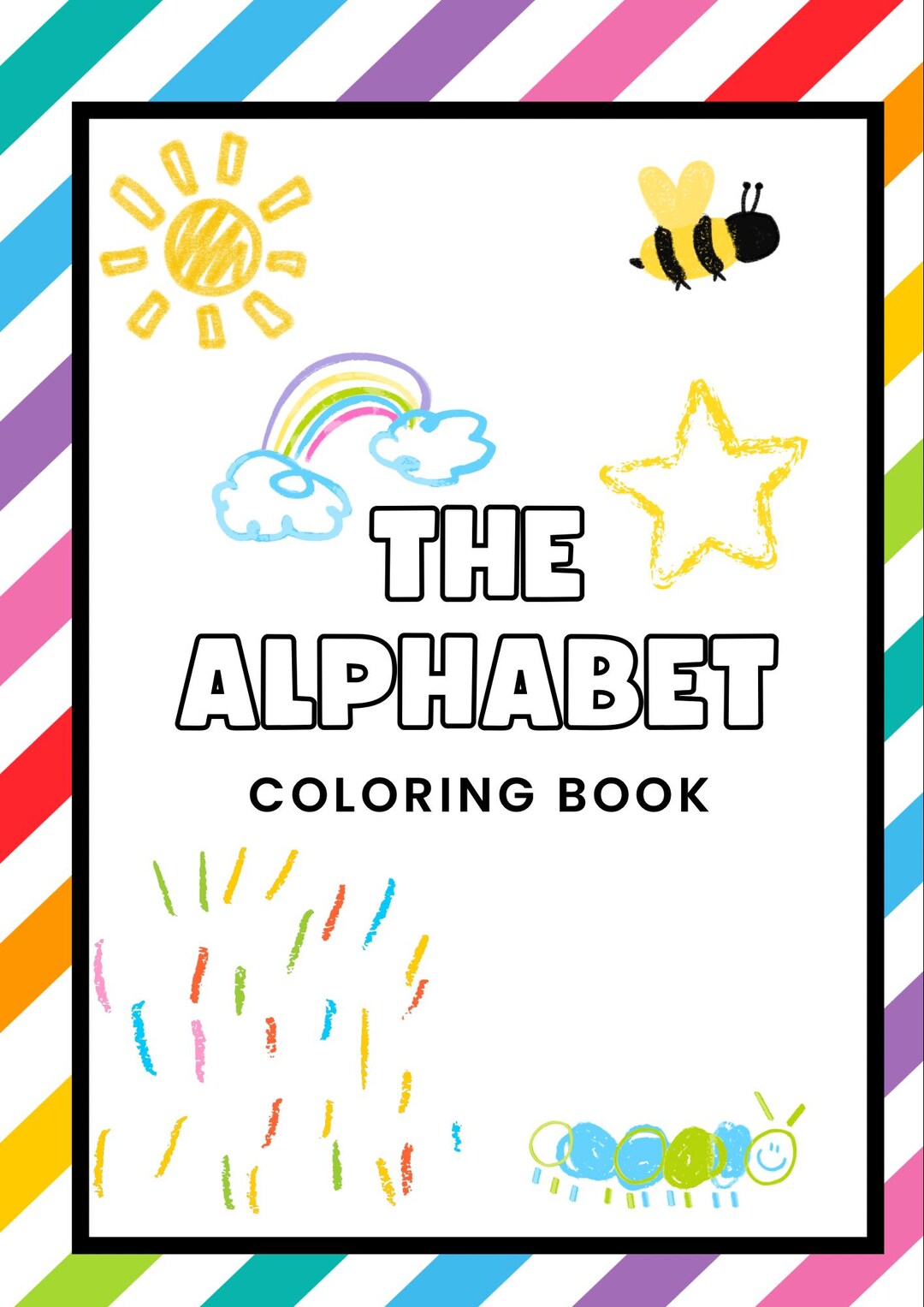 ABC Coloring Book, Alphabet Coloring Book, Coloring Book for Kids ...