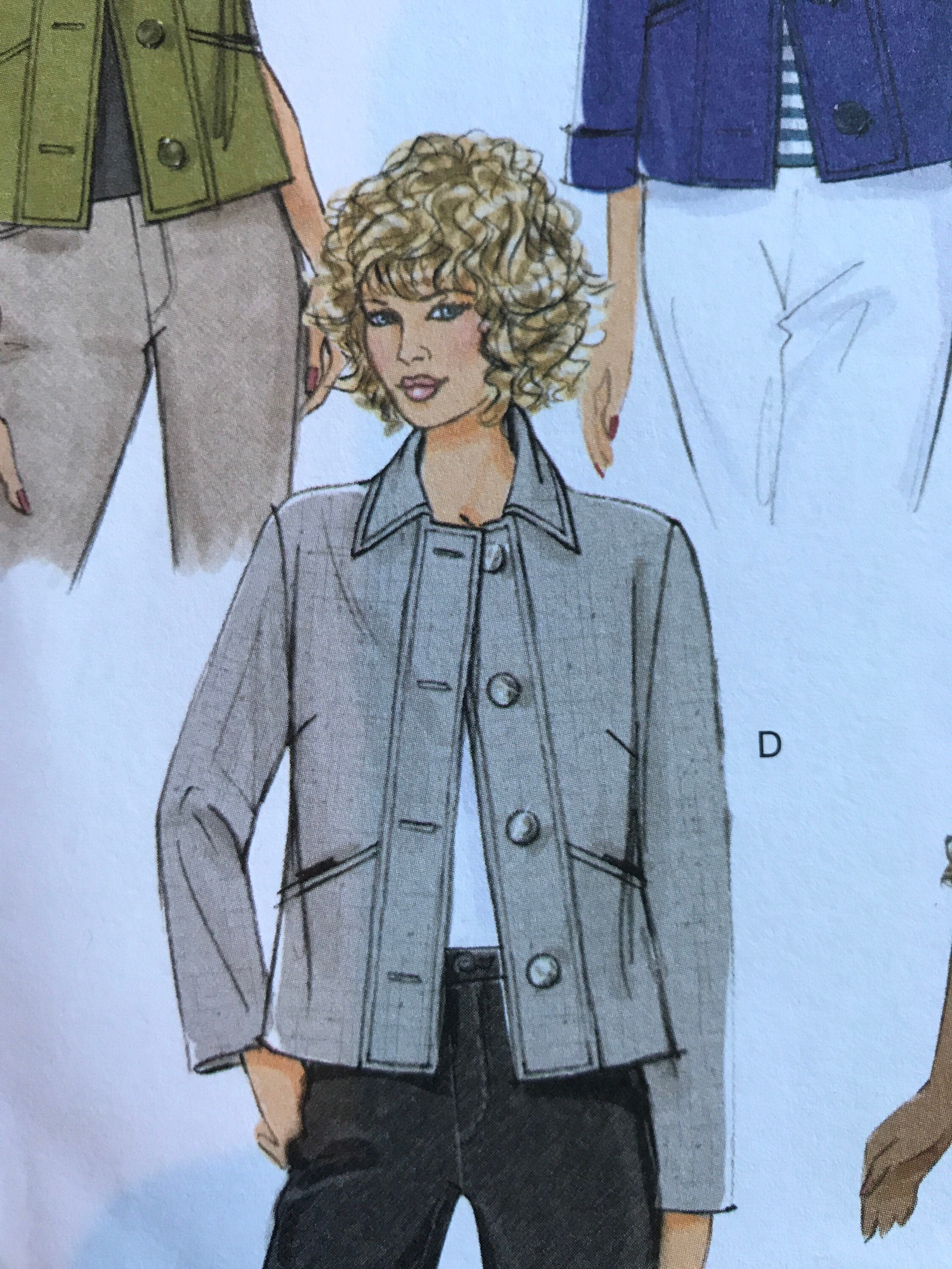 Chore Jacket, Easy Sewing Pattern, for Casual, Loose Fitting, Unlined ...