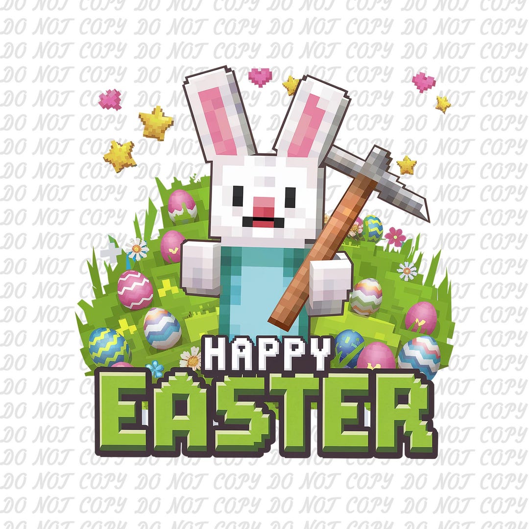 Boys Mining Easter PNG, Video Game Png - Etsy