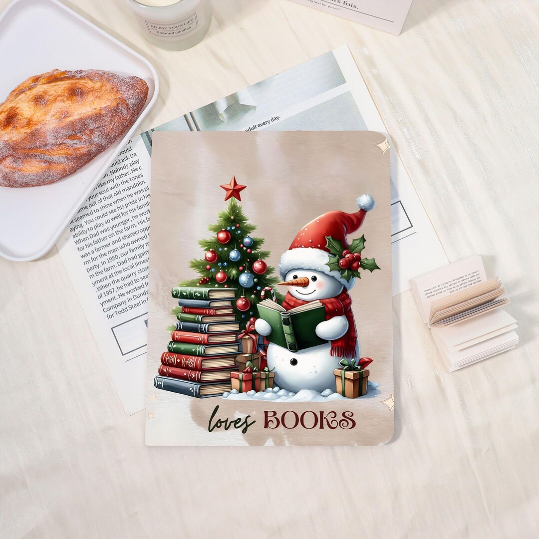 Custom Senta Tree Snowman Pattern iPad Case, Christmas Style iPad 2025 ...